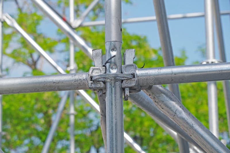 Stack of Metal Trusses for Mounting the Stage Stock Image - Image of ...