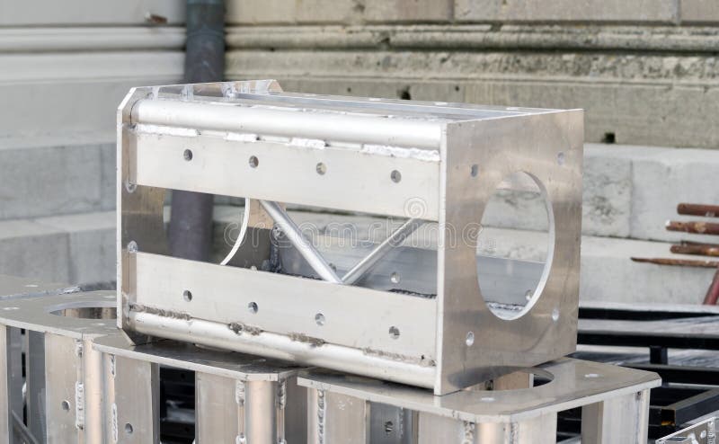 Stack of Metal Trusses for Mounting the Stage Stock Photo - Image of ...