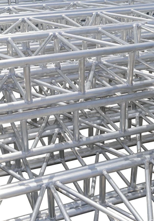 Stack of Metal Trusses for Mounting the Stage Stock Image - Image of ...