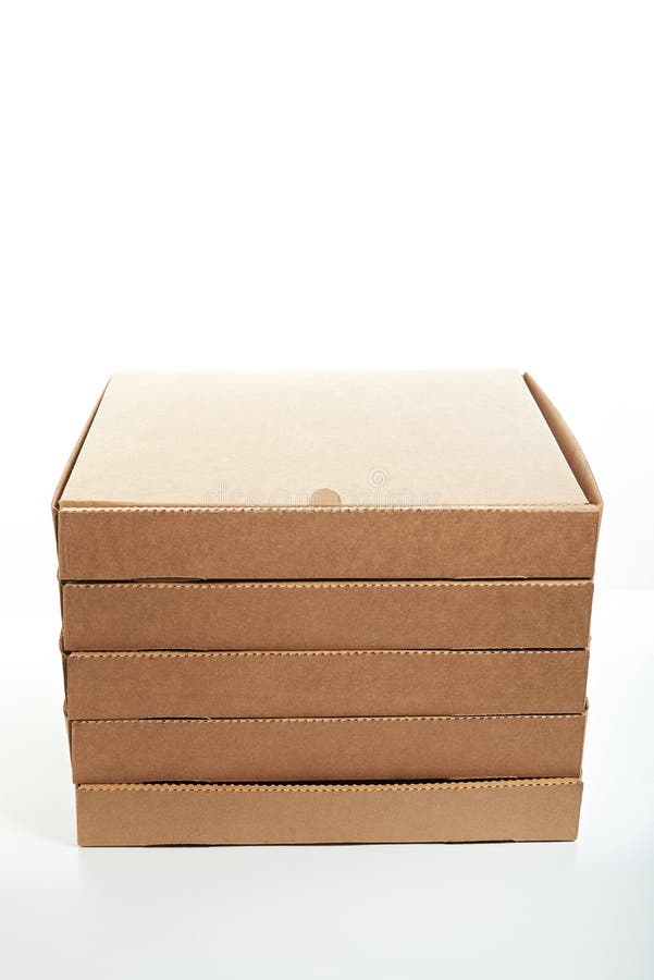 Stack of new pizza boxes stock image. Image of delivery - 71741449
