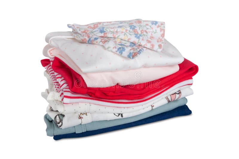 A stack of baby clothes stock image. Image of blue, sweet - 26134277
