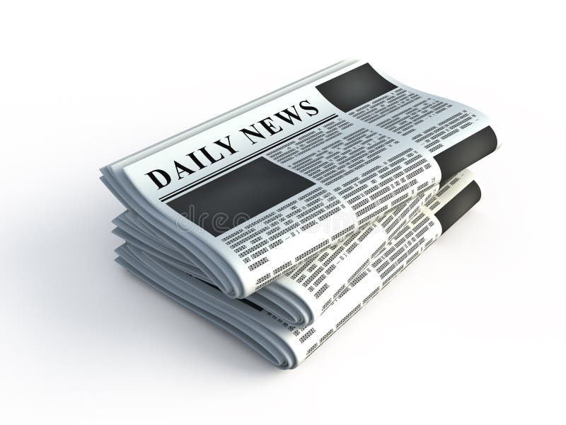 Stack of newspaper stock illustration. Illustration of object - 18883891