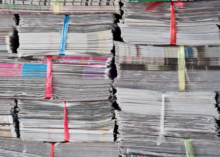 Stack of newspaper stock photo. Image of group, morning - 21968280