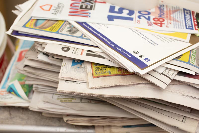 Stack of newspaper editorial image. Image of communications - 52478720