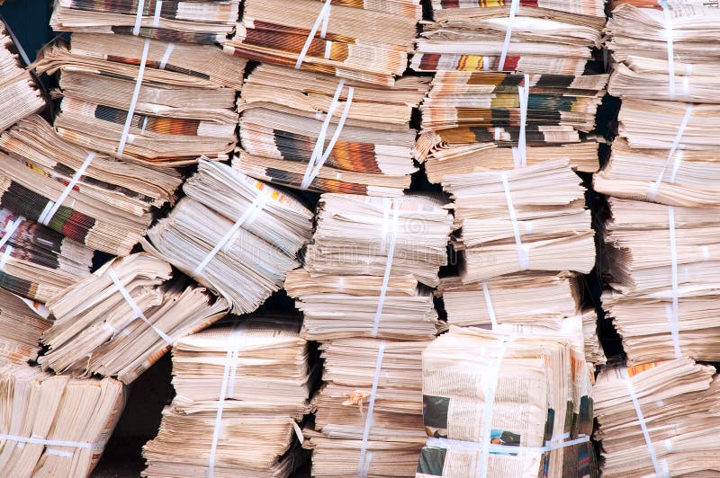 Old Newspapers stock photo. Image of stack, recycle, decay - 1063468