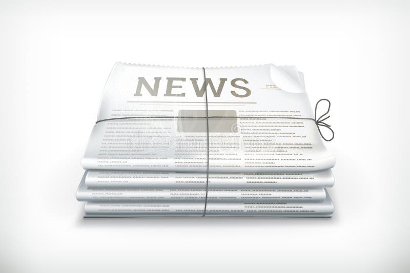 Stack of newspapers stock vector. Illustration of international - 24467135