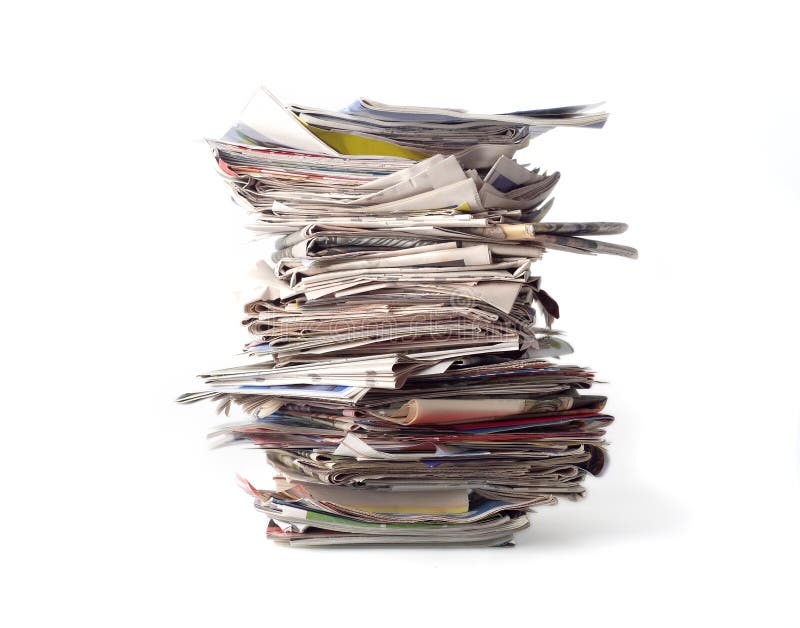 Old Newspapers stock photo. Image of stack, recycle, decay - 1063468