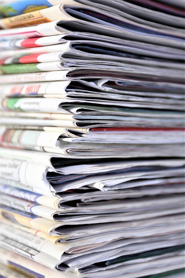 Stack of newspapers stock image. Image of page, reading - 206719061