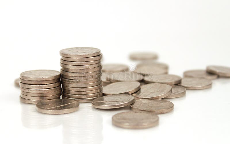 Stack of Nickels stock image. Image of nickel, nickels - 60868049