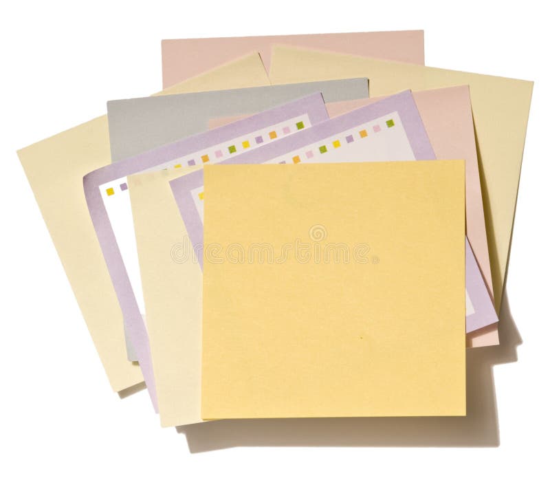 Stack of Post Its stock image. Image of postit, colorful - 2671187