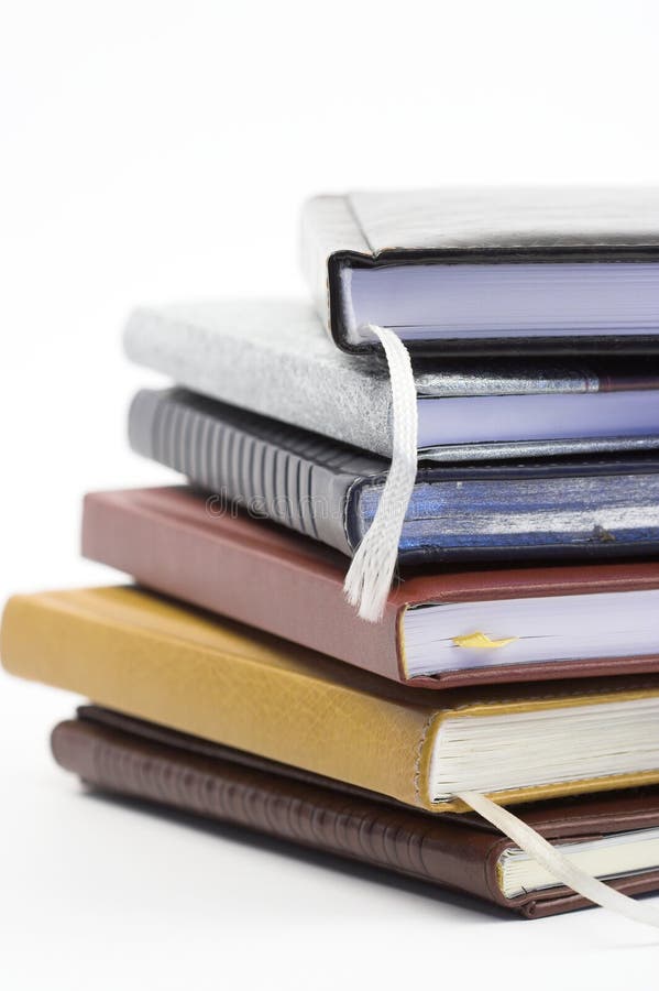 Stack of notebooks stock image. Image of copy, close - 12485679