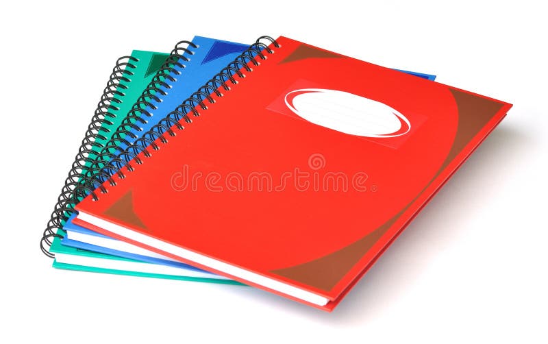 Stack of notebooks stock image. Image of handbook, blue - 17299955