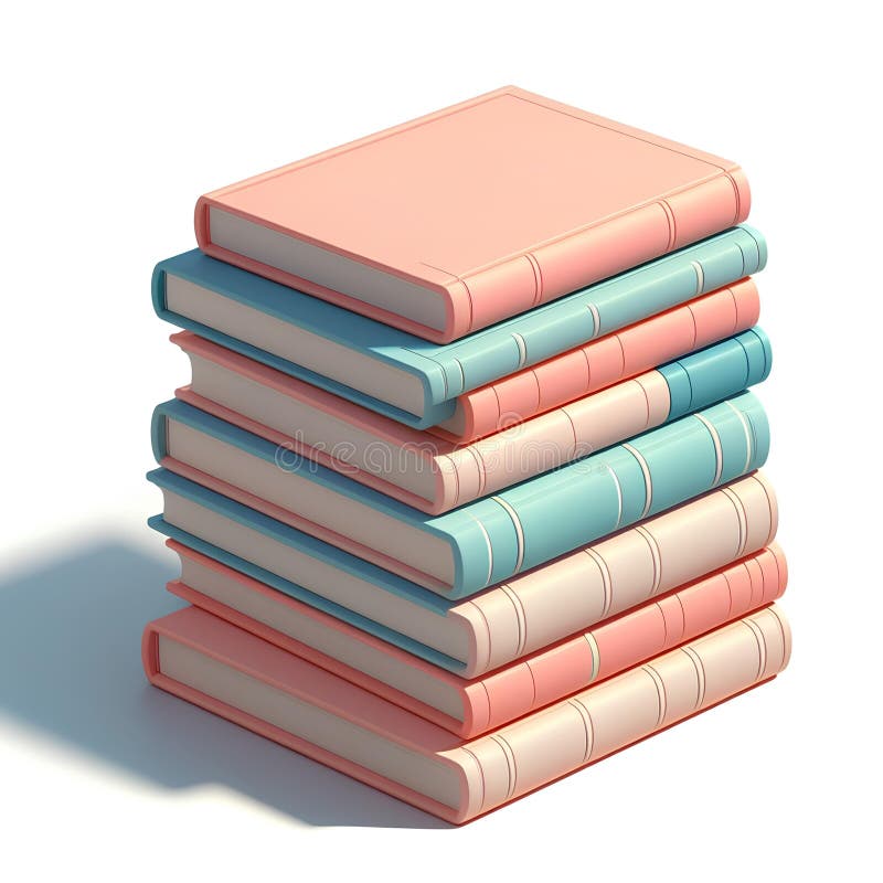 Stack of Notebooks Isolated on White Background Stock Illustration ... Stack of Notebooks Isolated on White Background Stock Illustration ...