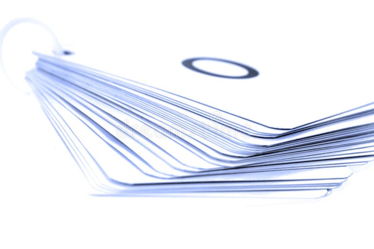 Stack of number cards stock image. Image of multi, label - 22670979