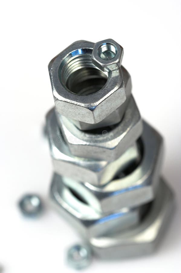 Stack of nuts stock photo. Image of screwing, connection - 10916382