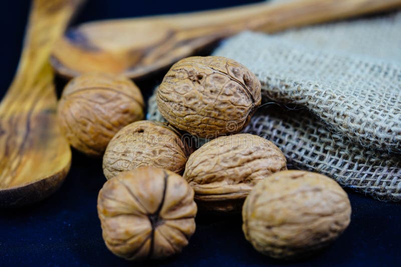 Stack of nuts stock image. Image of angiosperms, natural - 250068529