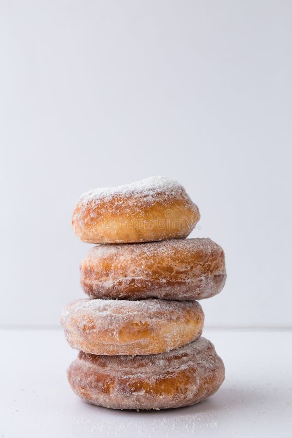 Stack Ofdelicious Donut Isolated on White Ackground Stock Photo - Image ...