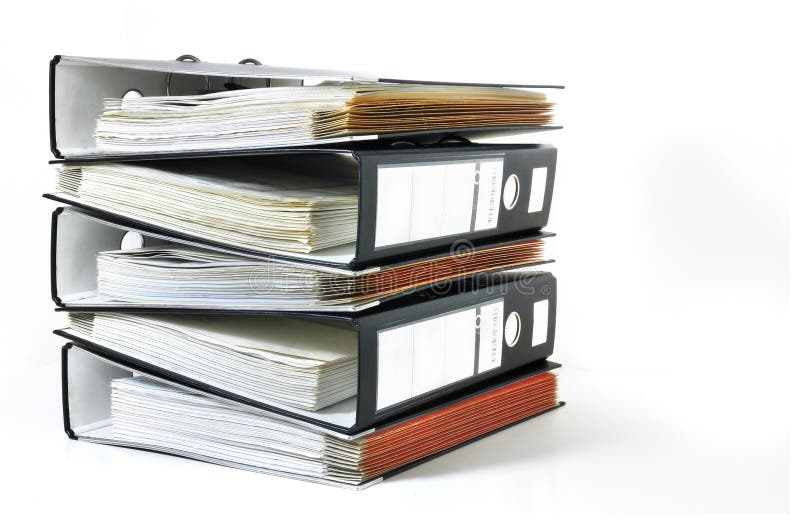 Stack of office files stock image. Image of office, filing - 11581343
