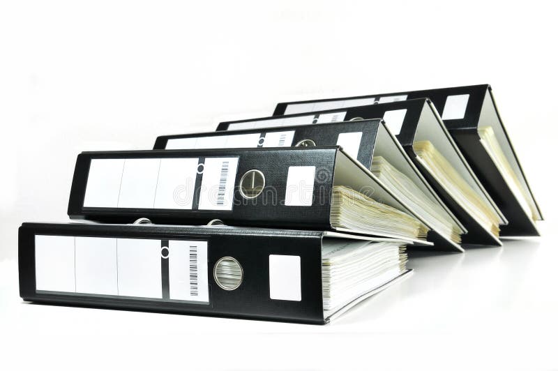 Stack of office files stock image. Image of office, filing - 11581343