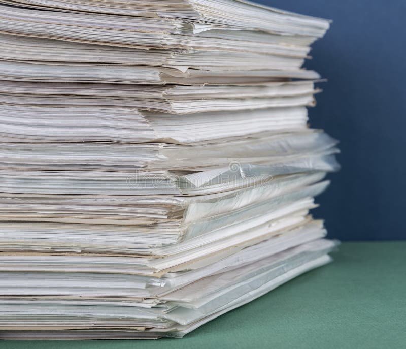 Stack of office folders stock photo. Image of pile, folder - 79121002