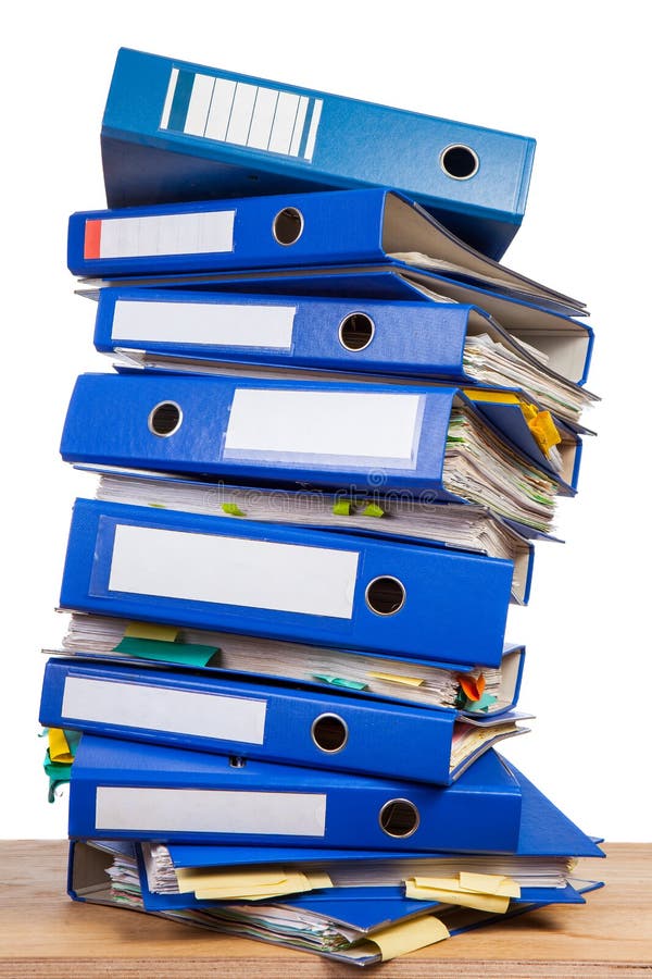 A pile of file folders stock image. Image of documents - 40319441