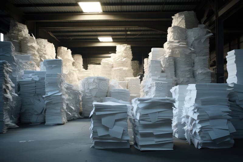 Pile Office Stack Storage Paperwork White Paper Work Background ...