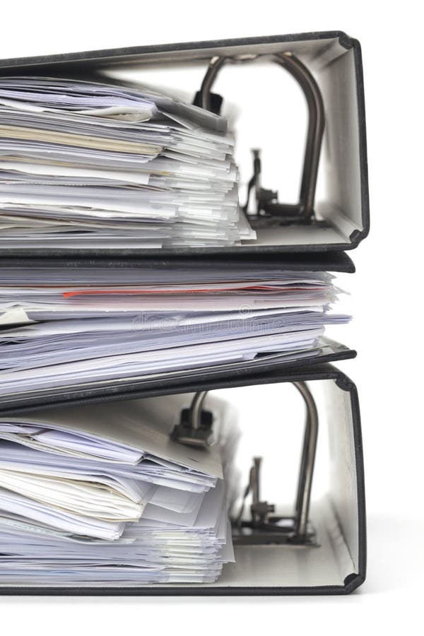 Stack of documents stock image. Image of office, work - 8634005