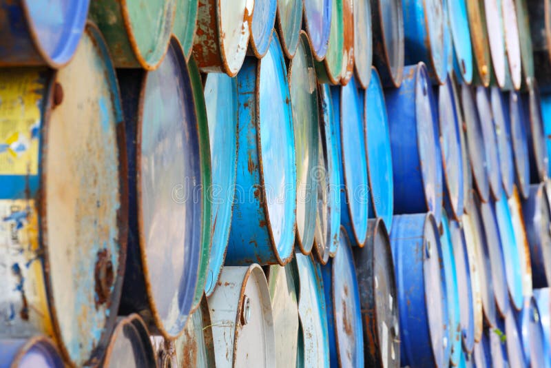 The stack of oil barrels stock image. Image of barrel - 22872053