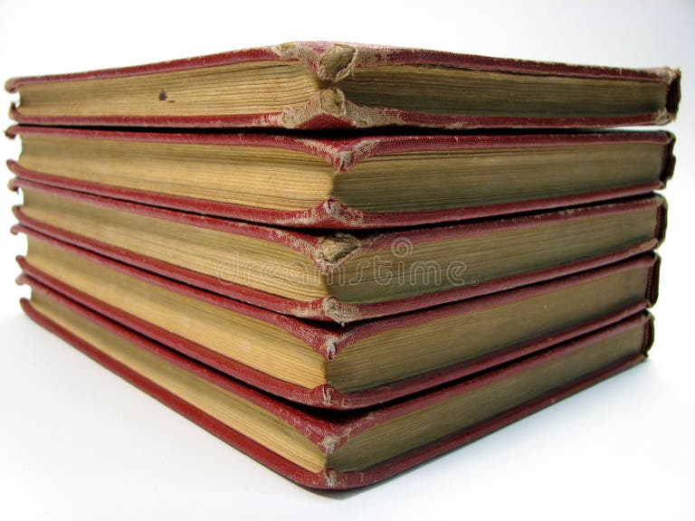Stack of Old Books stock photo. Image of maroon, angle - 12974864
