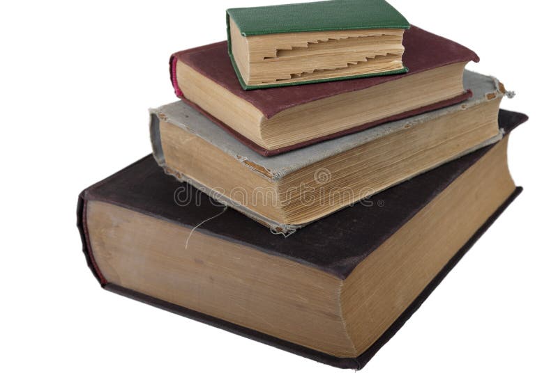 Stack of Old Books from the Angle Stock Photo - Image of paper, papers ...