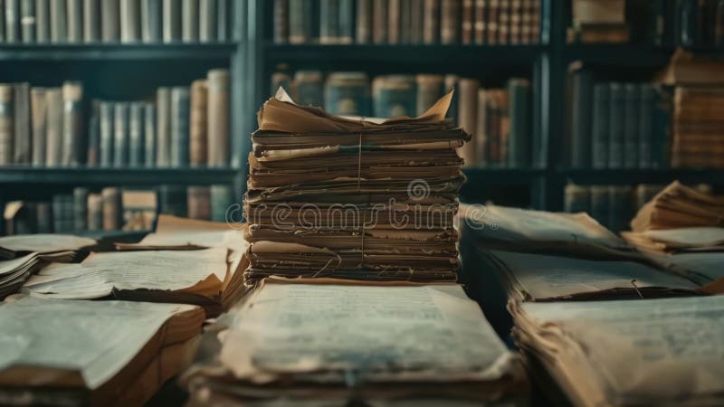 A Stack of Old Books with a Few Pages Missing Stock Footage - Video of ...