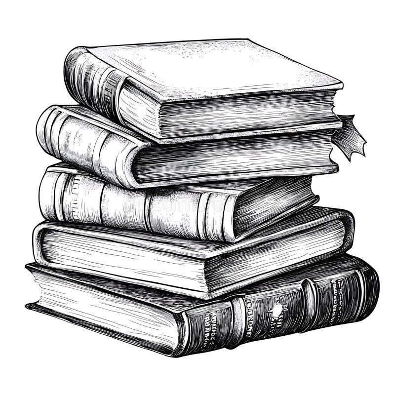 Stack of Old Books Forming a Pile, Inviting To Reading and Studying. AI ...