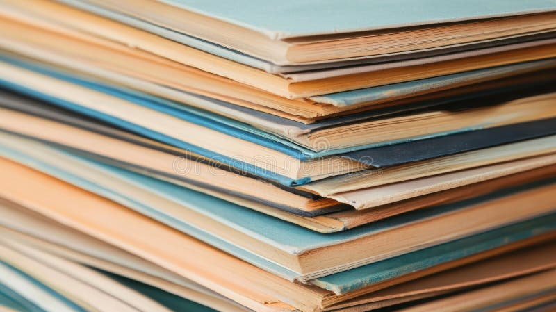 A stack of old books. stock image. Image of orange, spine - 379083539