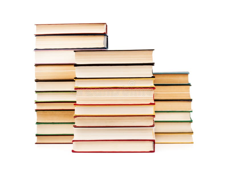 Stack of Old books stock photo. Image of isolated, collection - 40384124