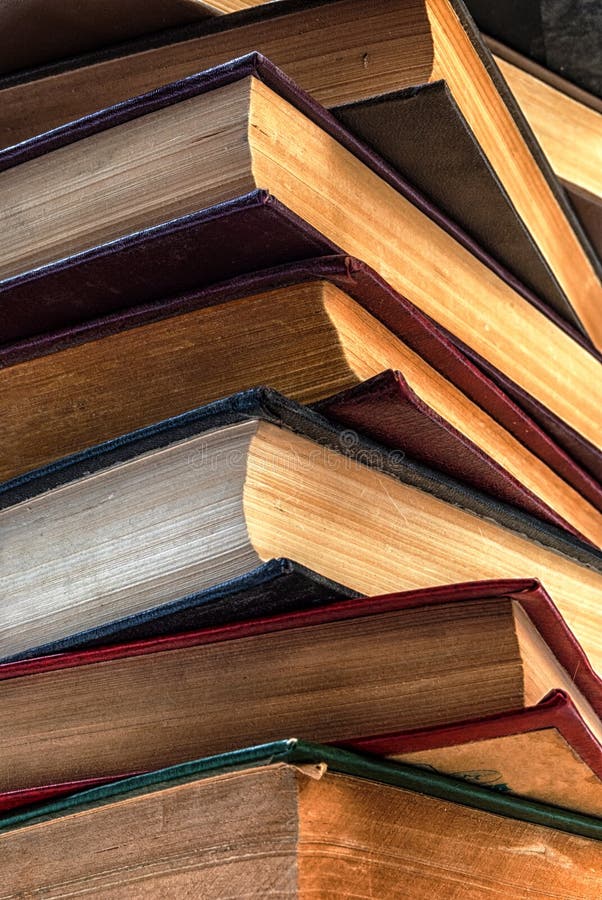 Stack of Old Books Isolated on White Stock Photo - Image of learning ...