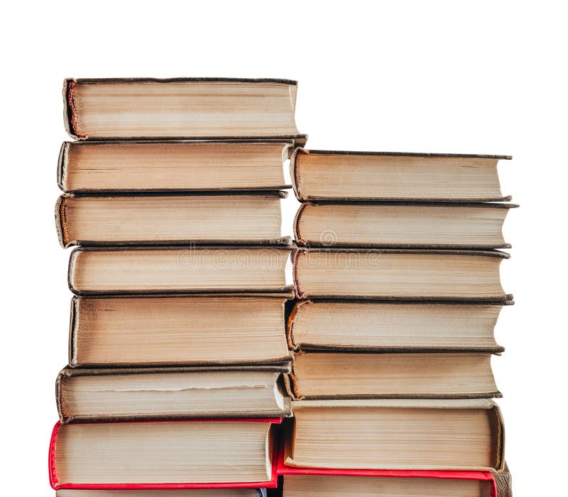 Antique Stack of Four Books with One Open on Top Resting on a Floral ...