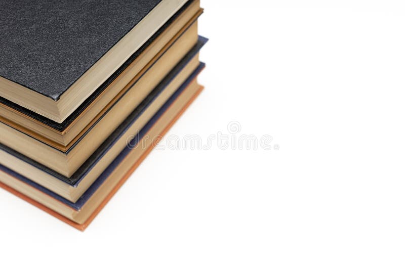 A Stack of Old Books Lies on the Table. Stock Photo - Image of reading ...