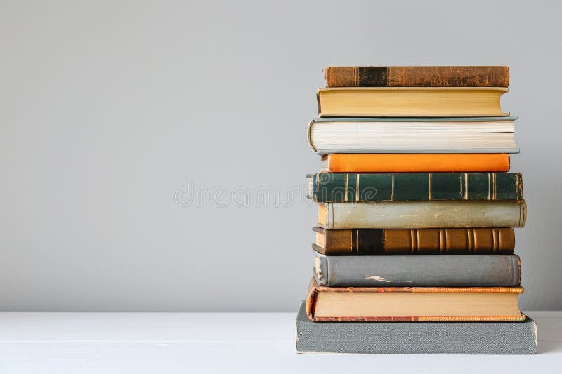Stack Vintage Books Gray Surface Stock Photos - Free & Royalty-Free ...