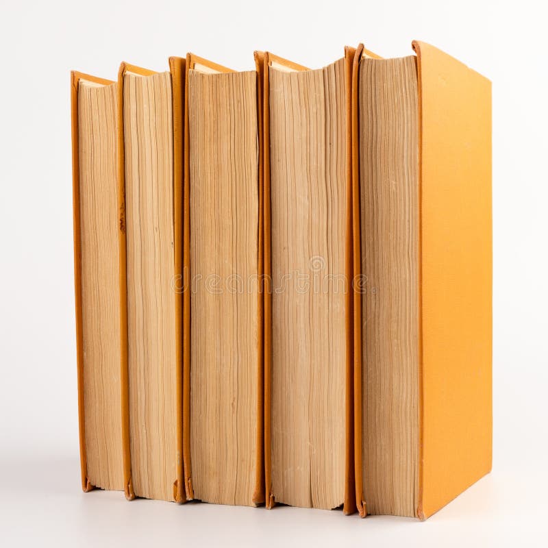 Stack of Old Books on Light Background. Book Pile Stock Photo - Image ...