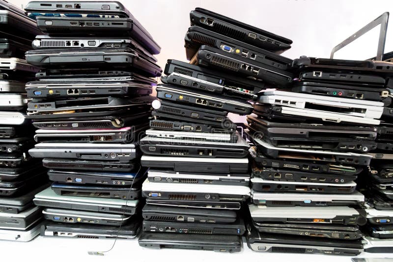 Pile of laptops stock image. Image of ewaste, pile, recycle - 27679855