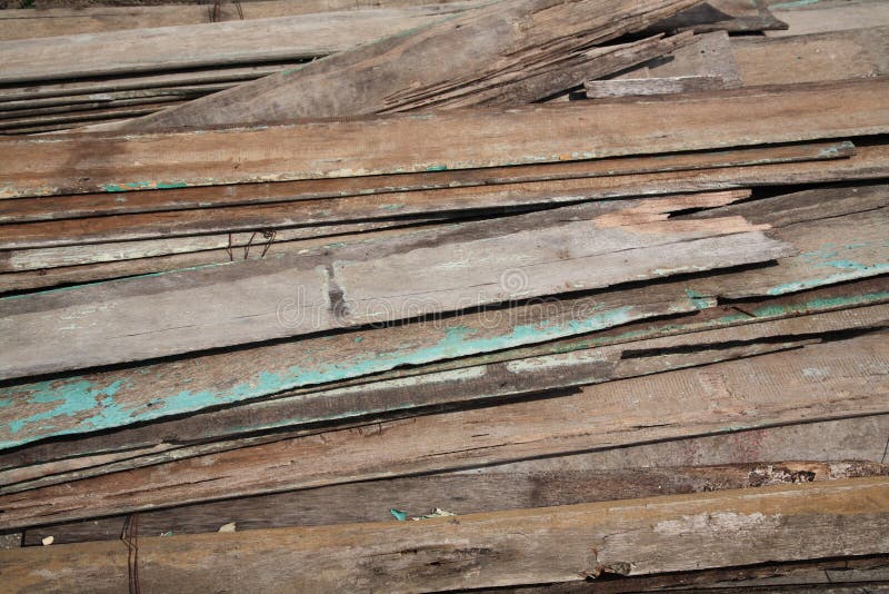 Stack of Old and Dirty Lumber Stock Photo - Image of heap, pattern ...