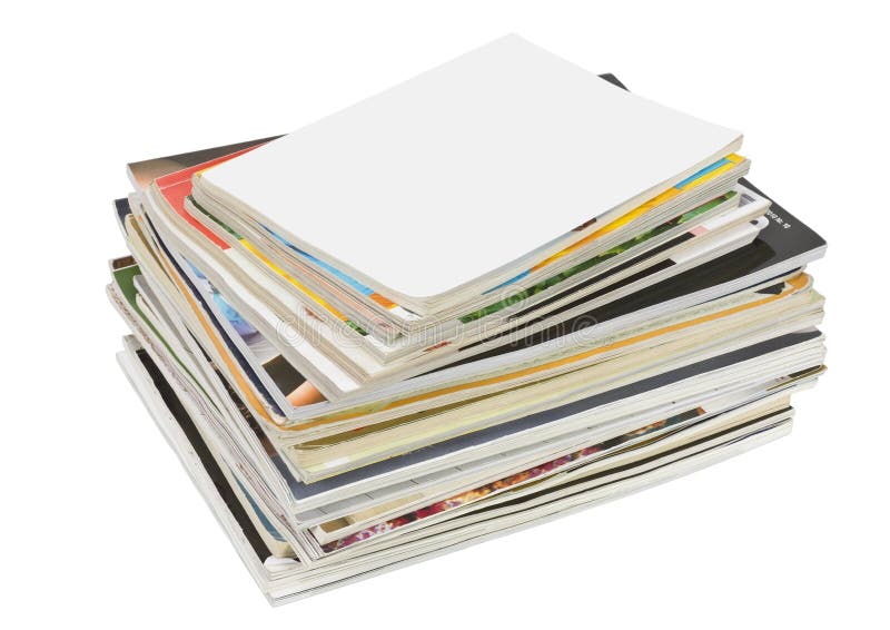 Messy magazine stack stock photo. Image of business, printout - 10627832