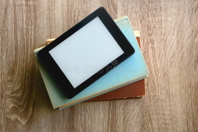 Books and Tablet stock image. Image of modern, paper - 217968031
