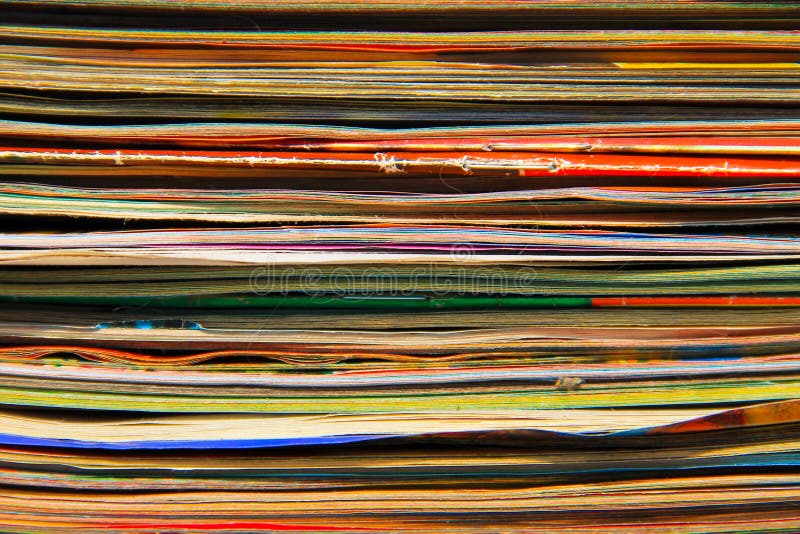 Stack of the old journals stock image. Image of document - 106831087