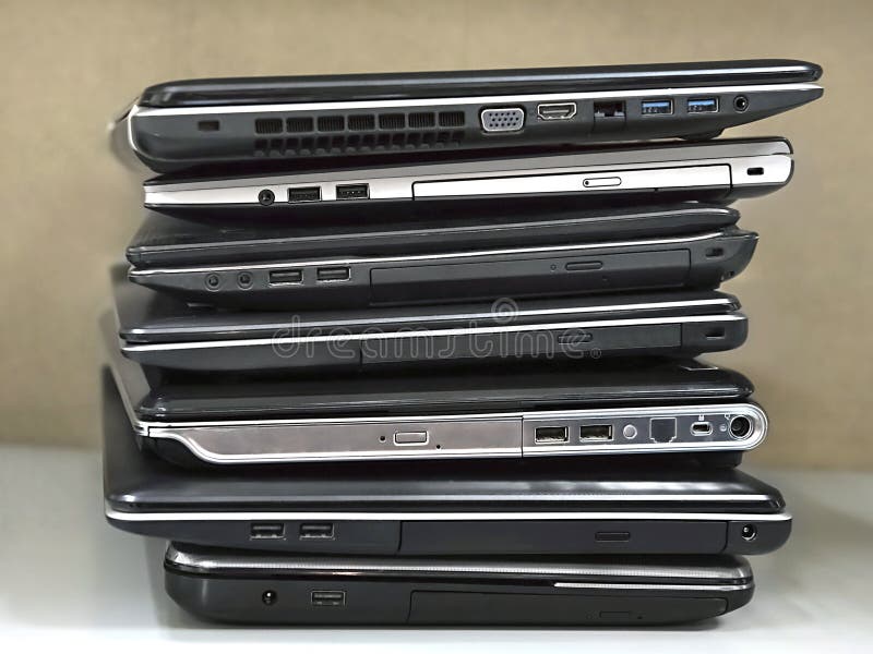 Pile of laptops stock image. Image of ewaste, pile, recycle - 27679855