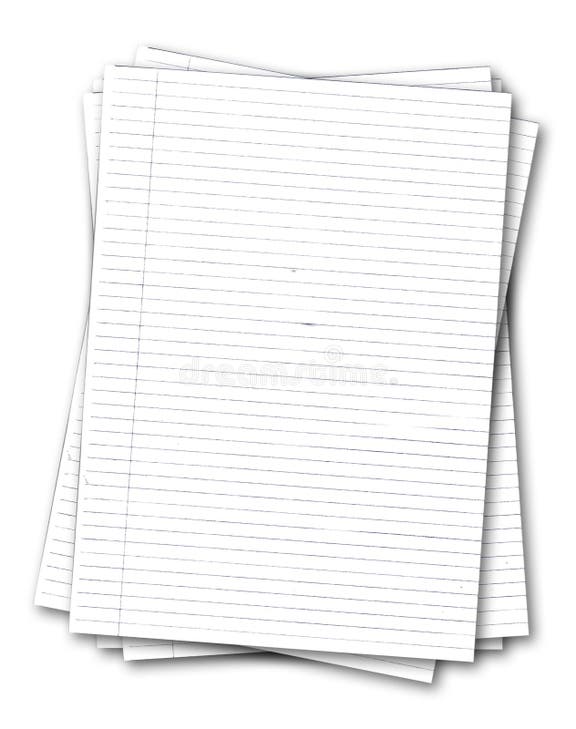 Stack of old lined papers stock image. Image of open - 10550001