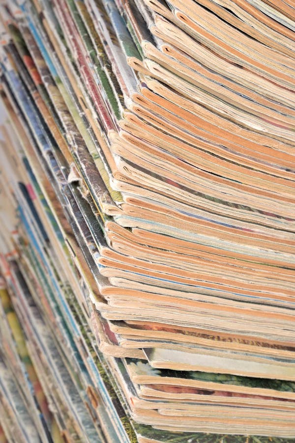 Stacked Used Magazines Closeup Stock Photos - Free & Royalty-Free Stock ...