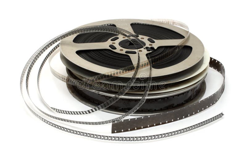 16mm film reel stock photo. Image of entertainment, director - 411600