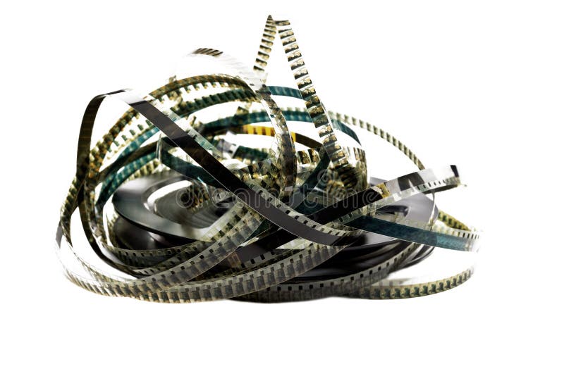 Stack of old movie film stock photo. Image of equipment - 16674658