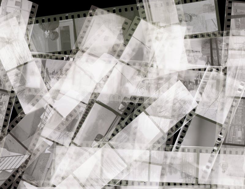 Stack of Old Negative Photographic Films Stock Image - Image of ...